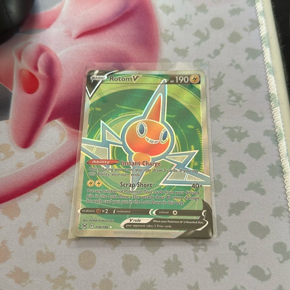 Toys | Rotom V 176196 Ultra Rare Full Art From Lost Origin Mint Condition | Poshmark